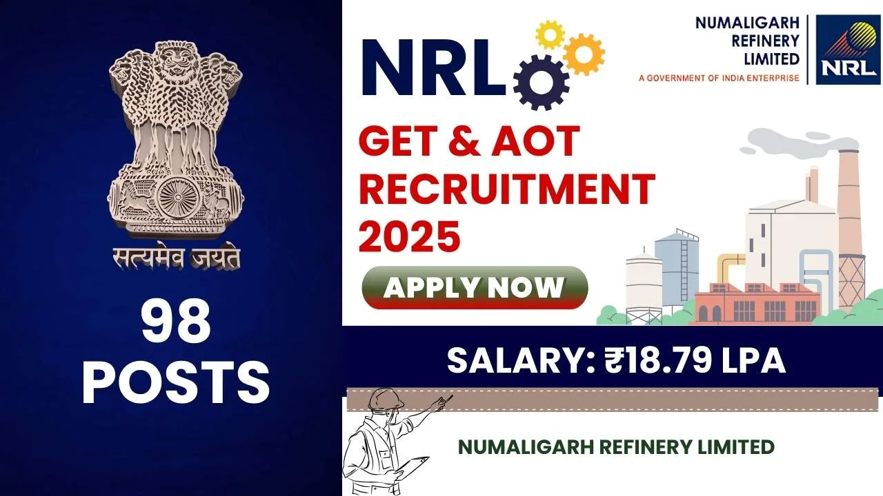 NRL Recruitment 2025: 98 Vacancies Apply Now | सरल हिन्दी व्याकरण